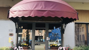 Entrada do alojamento