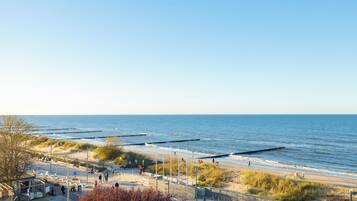 Apartamento exclusivo, vista para o mar | Roupas de cama premium