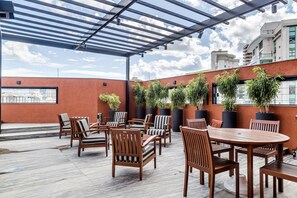 Terraço no piso superior