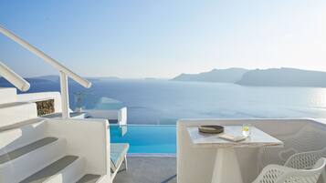 Elegant Suite with Outdoor Hot Tub and Caldera view - Pool Front | Vista da sacada