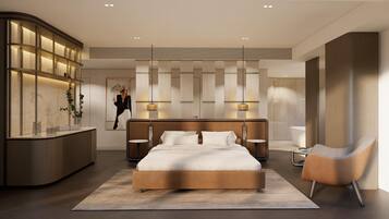 Suíte presidencial, vista para o parque | Frigobar, cofres nos quartos, escrivaninha