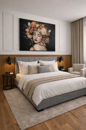 Cofres nos quartos, individualmente mobiliados, berços grátis