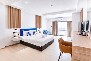 Executive Suite | Roupa de alta qualidade, camas de colchão pillowtop, cofre no quarto 