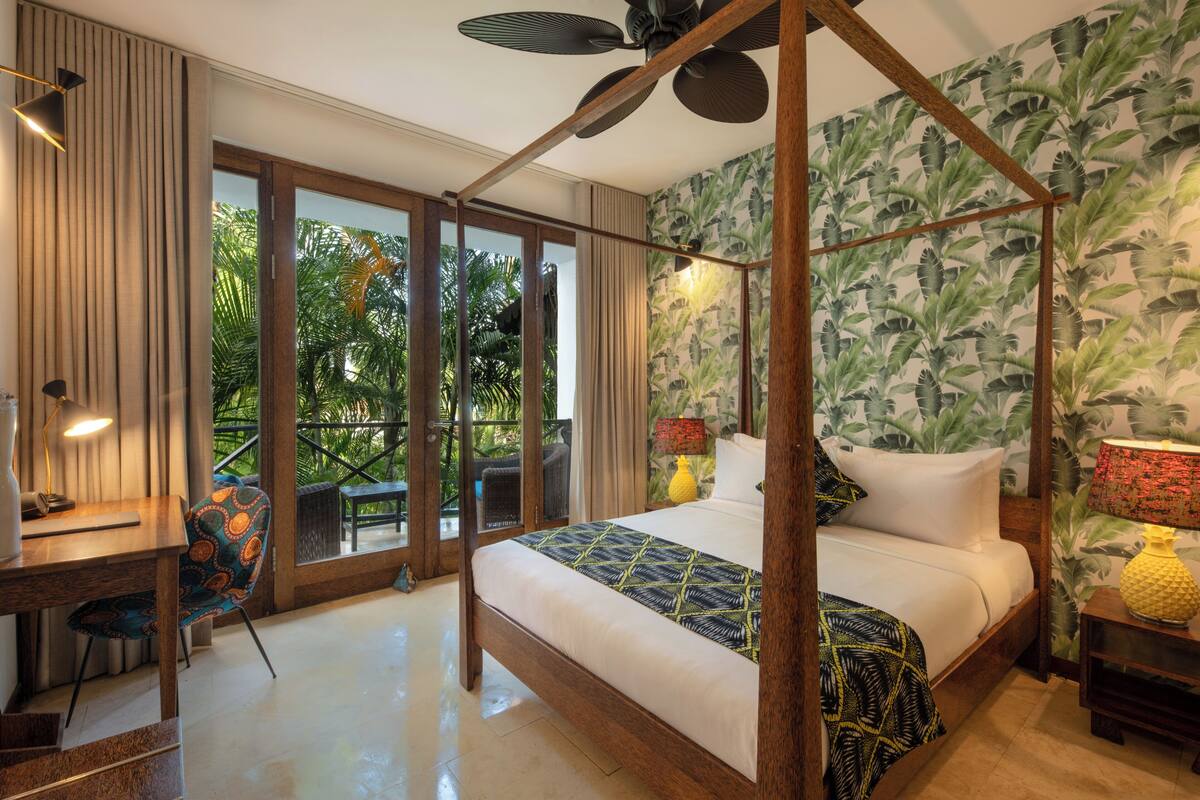 Double Room, Garden View | Lençóis de algodão egípcio, roupa de alta qualidade, minibar 