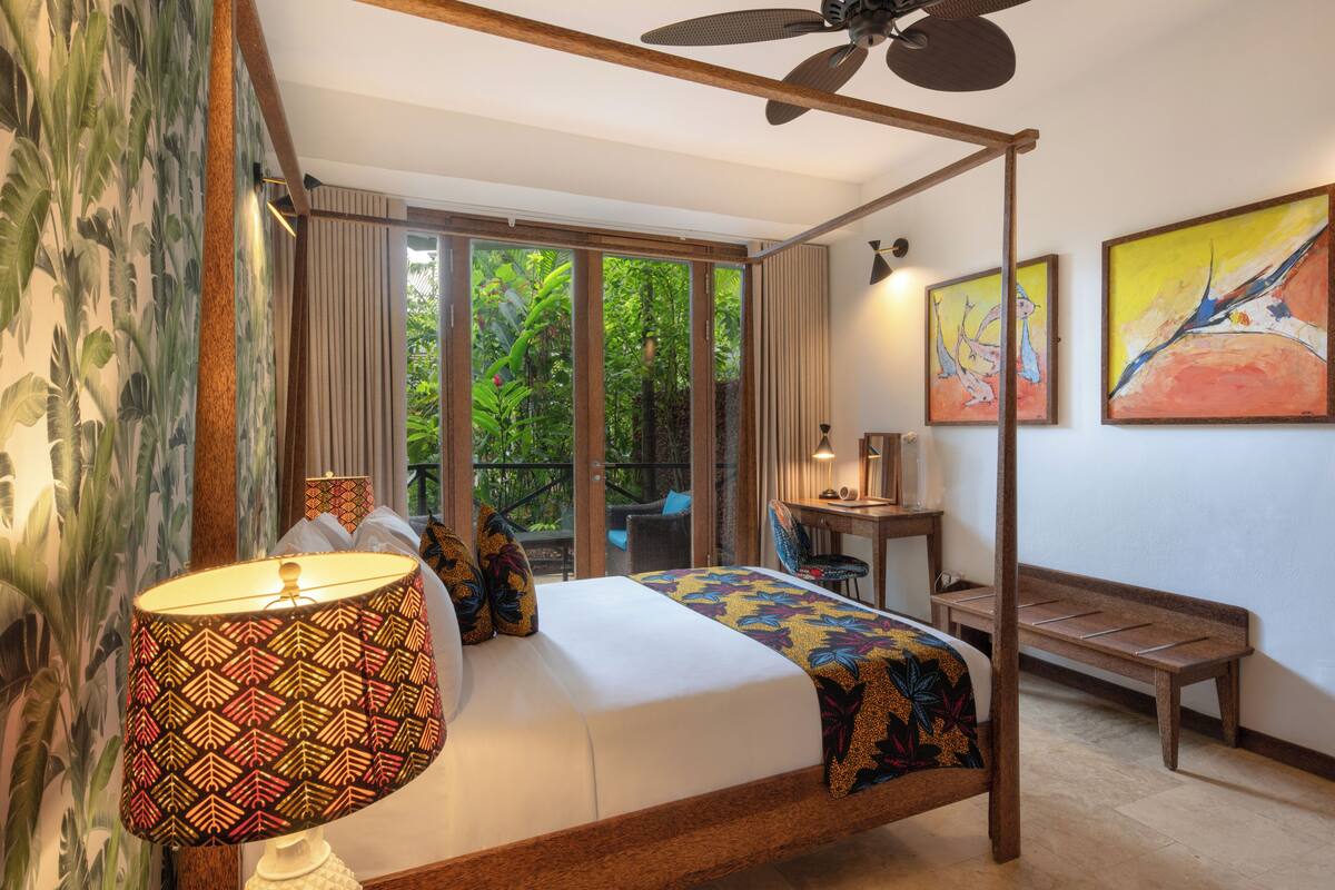 Double Room, Garden View | Lençóis de algodão egípcio, roupa de alta qualidade, minibar 