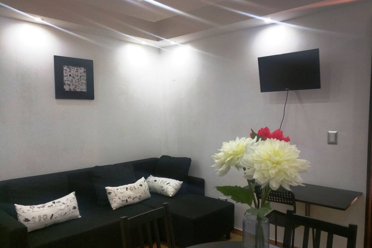 Apartamento standard, 1 quarto | Sala de estar | TV