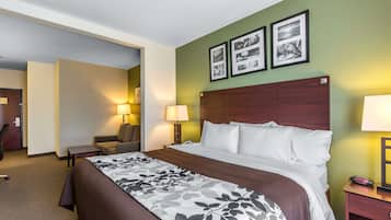 Suite, 1 cama king-size e sofá-cama, não fumadores | Camas de colchão Select Comfort, com decoração personalizada