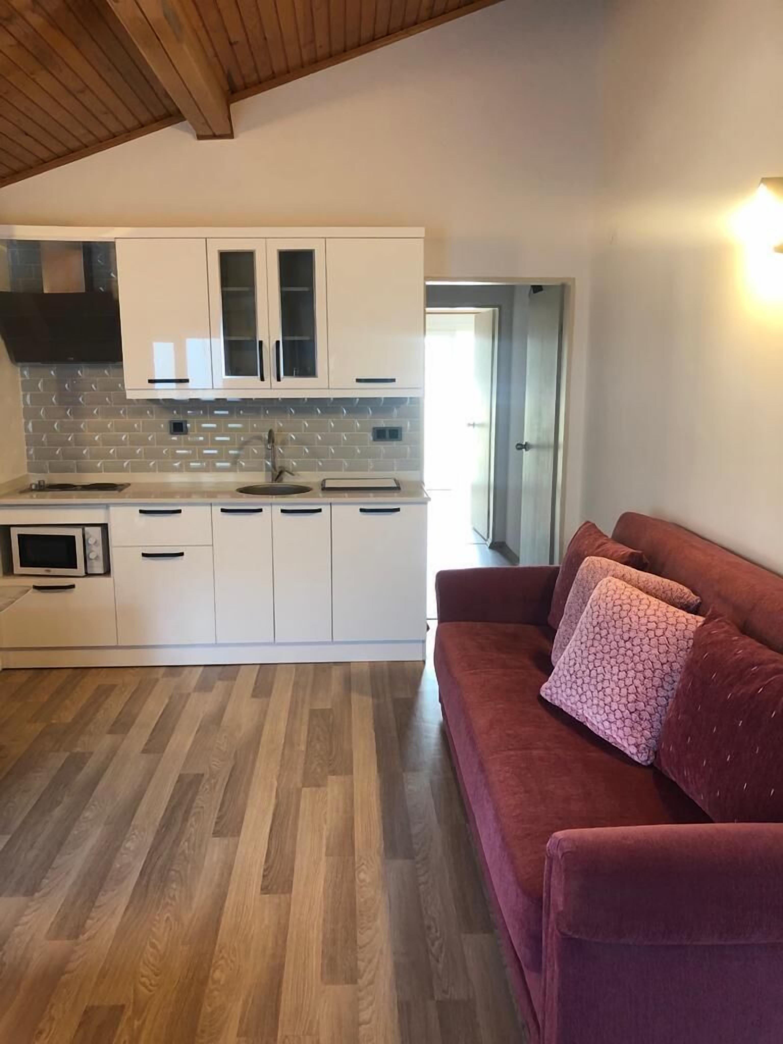 Apartamento Deluxe, 1 quarto | Sala de estar | Televisor 