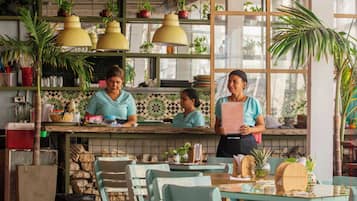 Terraço com espreguiçadeiras