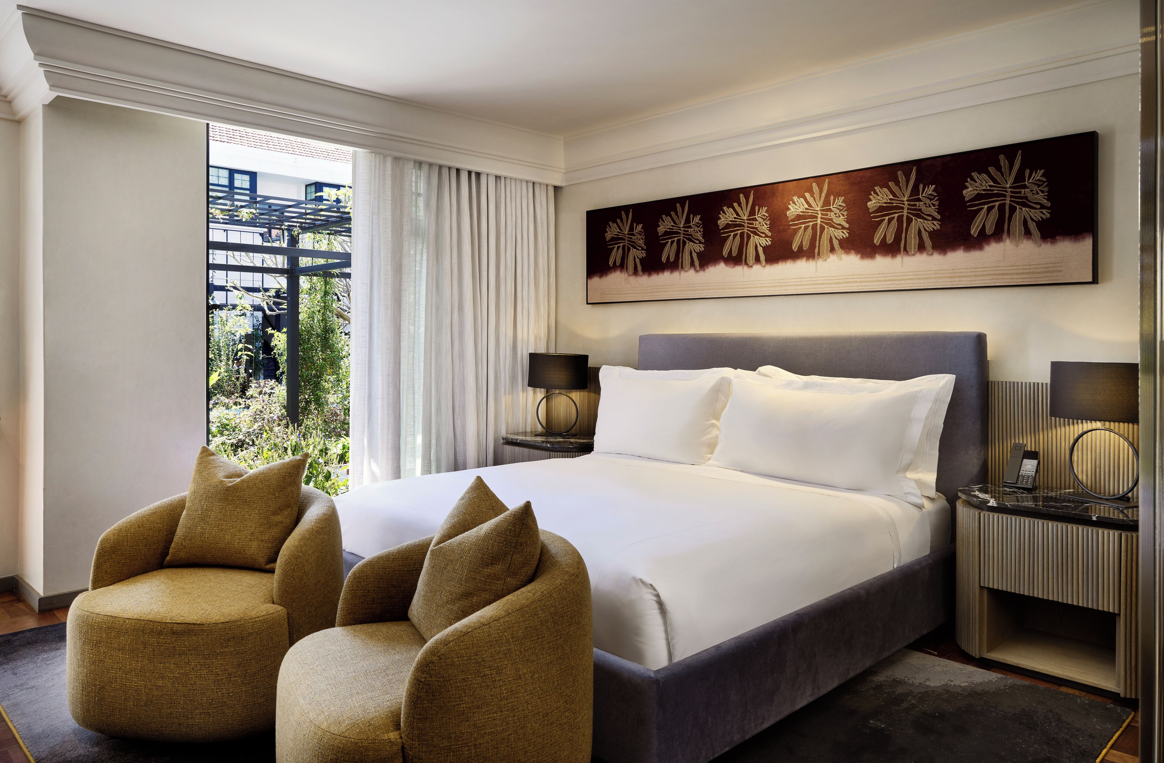 Quarto, 1 cama King | 1 quarto, roupas de cama de algodão egípcio, roupas de cama premium