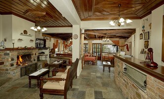 Área de estar no saguão