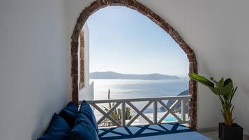 Two Bedroom Maisonette with Caldera View | Roupa de alta qualidade, cofre no quarto, quartos insonorizados