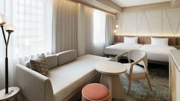 Roupa de alta qualidade, cofre no quarto, cortinas/cortinados opacos