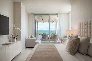 Casa, 4 quartos, de frente para o oceano (Rooftop Pool Residence) | Roupas de cama de algodão egípcio, roupas de cama premium