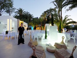 Área externa para banquete