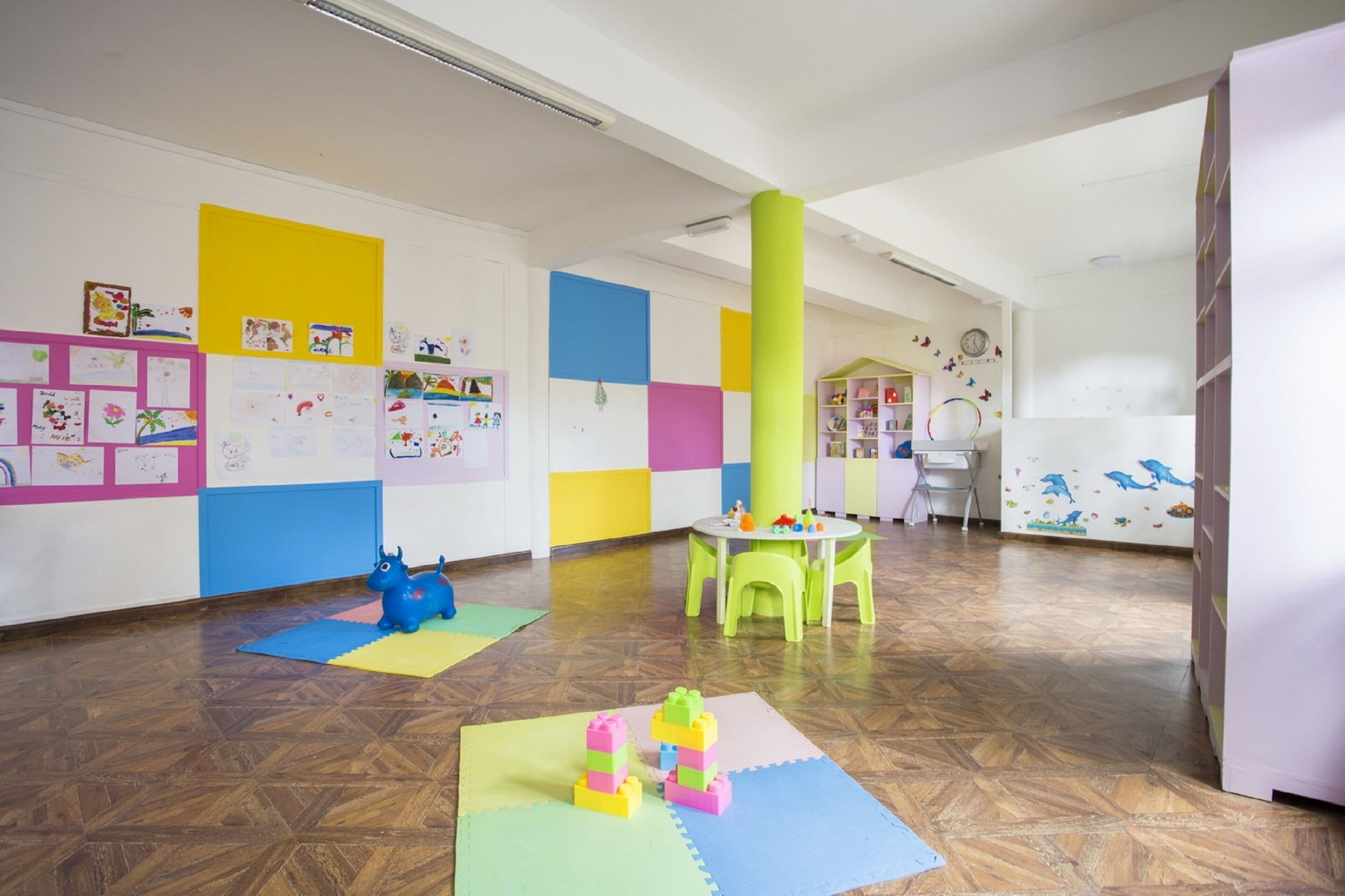 Área de recreio para crianças (coberta)