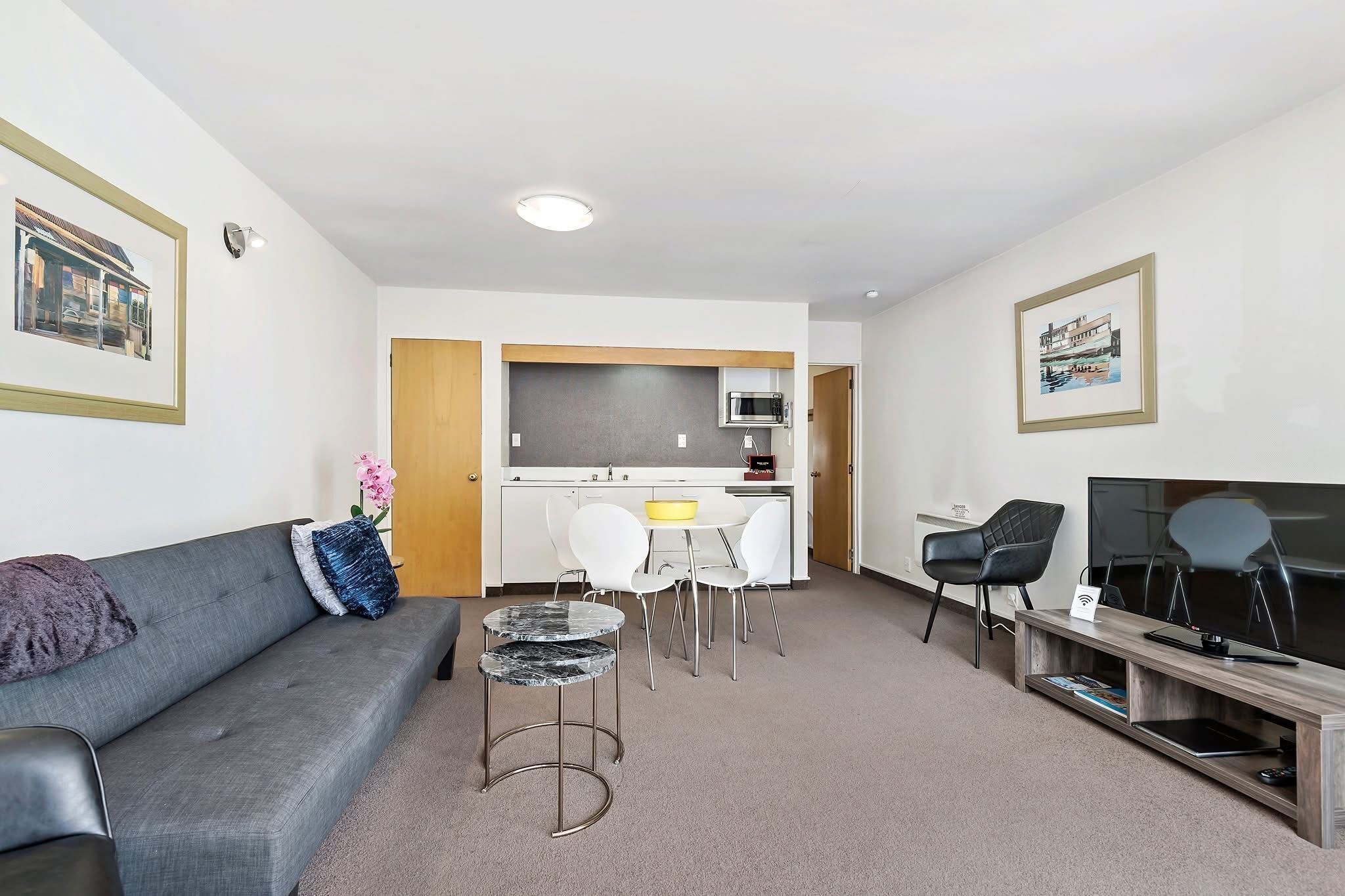 Apartamento, 1 quarto, vista para a montanha | Sala de estar