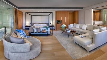 Suite Presidencial (The Spatio) | Lençóis de algodão egípcio, roupa de alta qualidade, edredões de penas