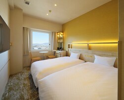 Quarto duplo, para não fumantes | Quartos à prova de som, Wi-Fi de cortesia, roupa de cama