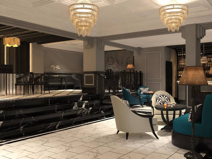 Sala de estar do lobby