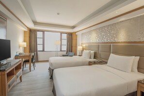 Quarto Twin Empresarial, 2 camas individuais | 1 quarto, roupa de alta qualidade, edredões de penas 