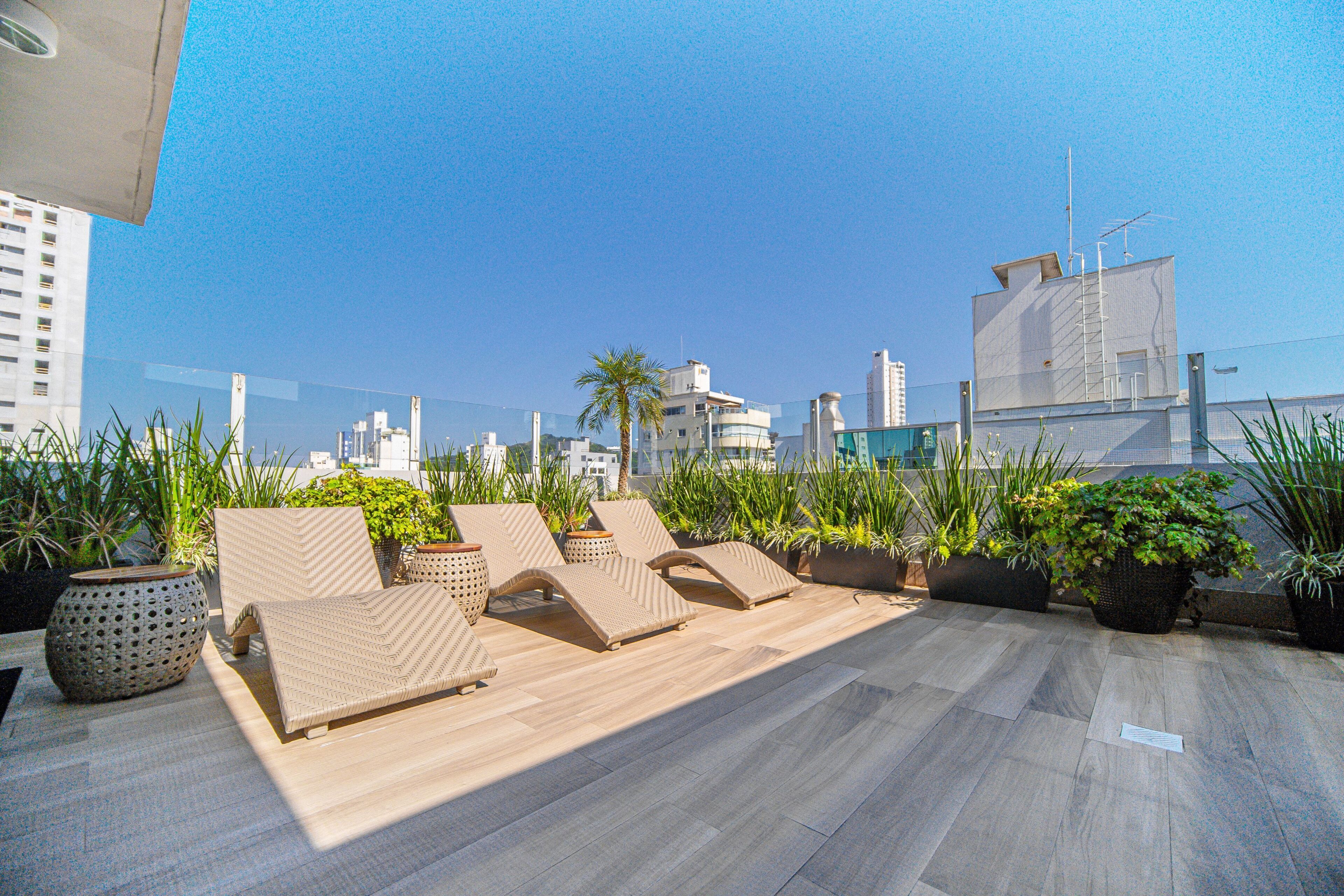 Terraço no piso superior