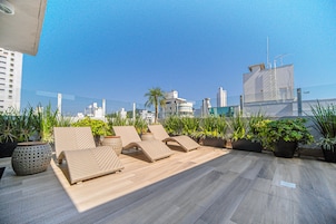 Terraço no piso superior