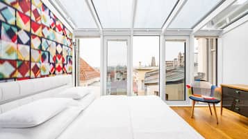 Penthouse Apartment | 1 quarto, lençóis italianos Frette, roupa de alta qualidade