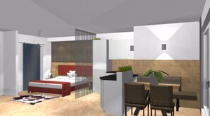 Estúdio (cleaning fee 55€) | Sala de estar | TV de tela plana, brinquedos