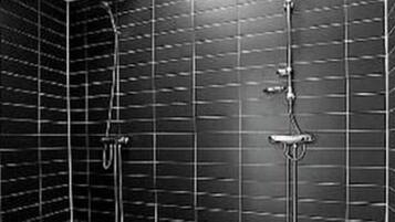 Um polibã, um secador de cabelo (mediante pedido), toalhas fornecidas