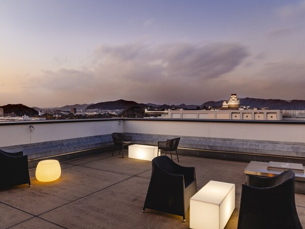 Terraço no piso superior