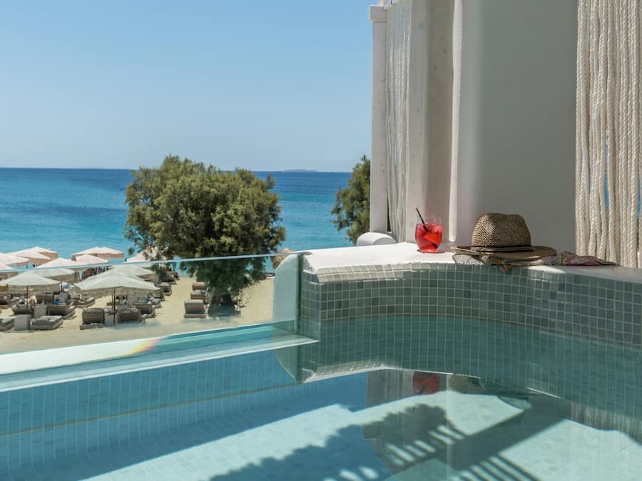 Suite Executiva, banheira de hidromassagem grande, vista para o mar | Vista do quarto