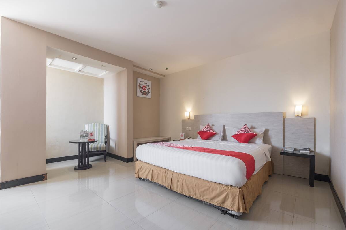Quarto Duplo Deluxe | Secretária, Wi-fi grátis, roupa de cama fornecida