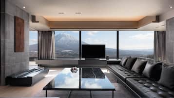 Penthouse Presidencial (Yotei) | Sala de estar | Televisor LCD, Netflix, Hulu, serviços de streaming