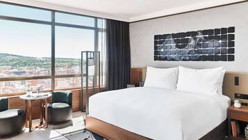 Lençóis de algodão egípcio, roupa de alta qualidade, minibar