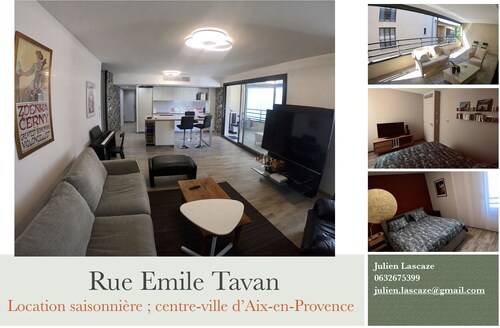 Grand Appartement 80m2 Centre-ville Av Parking - Aix-en-Provence
