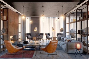 Sala de estar do lobby