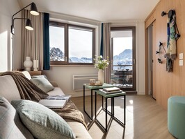 Appartement 4 personnes - 1 chambre | Sala de estar | Televisor 