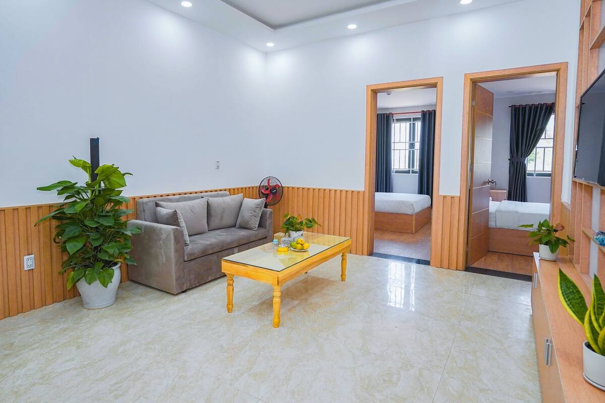 Apartamento família, 2 quartos | 1 quarto, roupas de cama premium