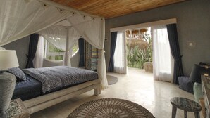 Bangalô luxo, vista para a piscina | Vista do quarto