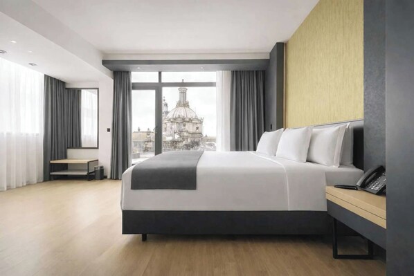 Templo Mayor Suite - Pyramid Tower | Roupas de cama premium, edredons de pluma, camas com colchões pillow-top