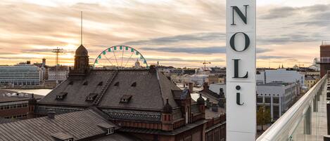 Vista para a cidade desde o alojamento