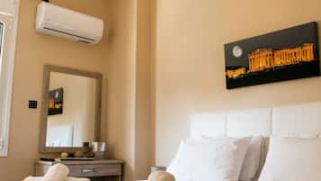 Apartamento superluxo | Cofres nos quartos, cortinas blackout, quartos à prova de som