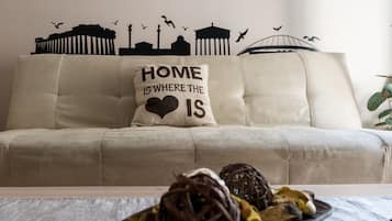 Apartamento superluxo | Área de estar | TV de tela plana