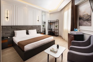 Quarto Duplo Deluxe | Minibar, cortinas/cortinados opacos, quartos insonorizados