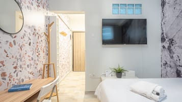 Apartamento Básico | 1 quarto, lençóis de algodão egípcio, roupa de alta qualidade