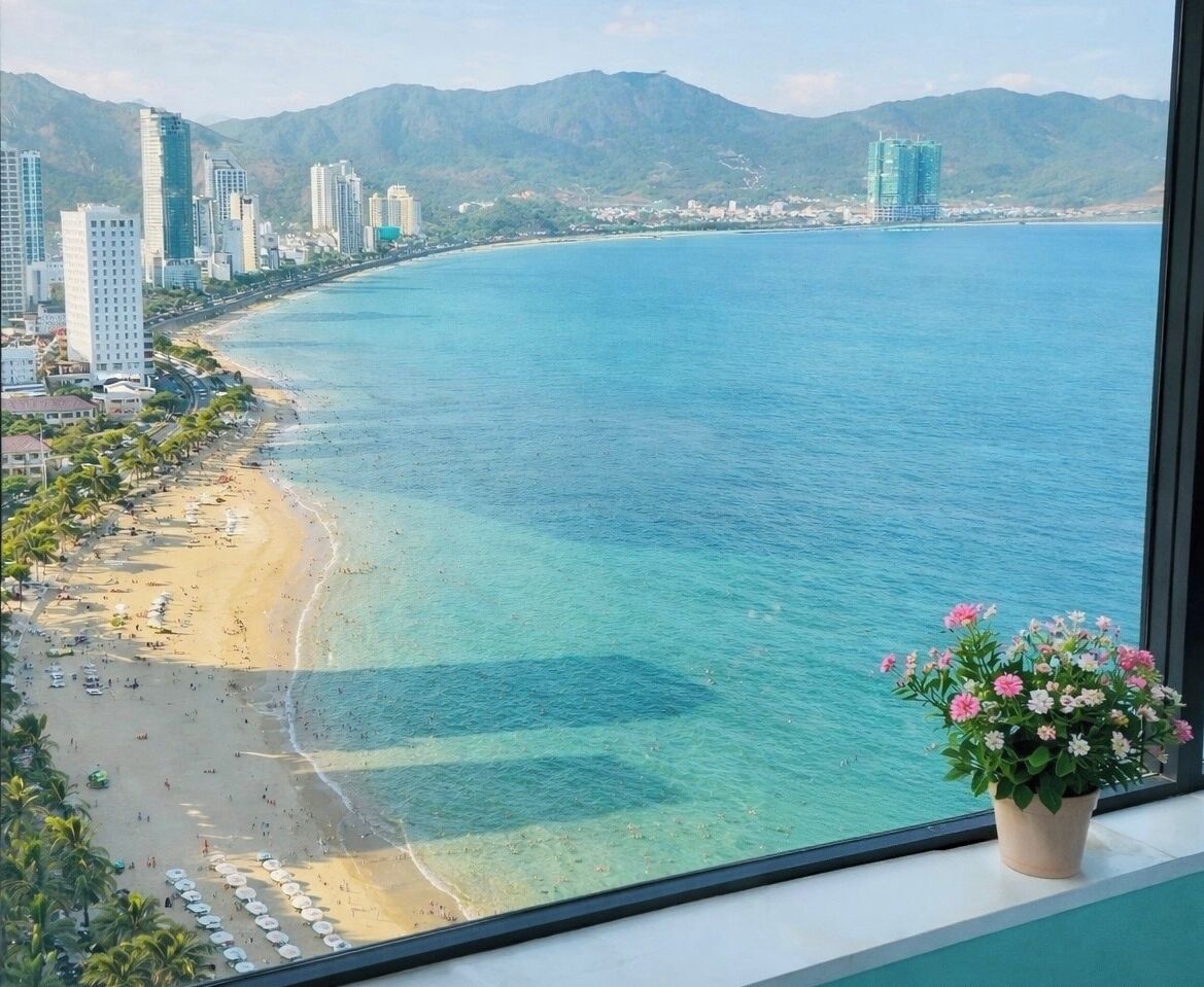 Apartamento Panorâmico, 2 quartos | 2 quartos, roupa de alta qualidade, camas de colchão pillowtop 