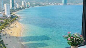 Apartamento Panorâmico, 2 quartos | 2 quartos, roupa de alta qualidade, camas de colchão pillowtop