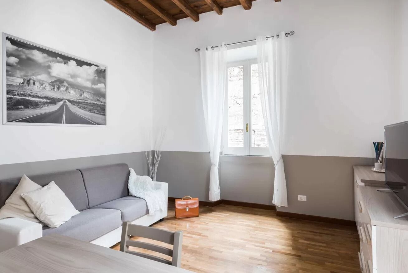 A World Aparts - 105 Pellegrino (via del Pellegrino 105) | Área de estar | TV de tela plana