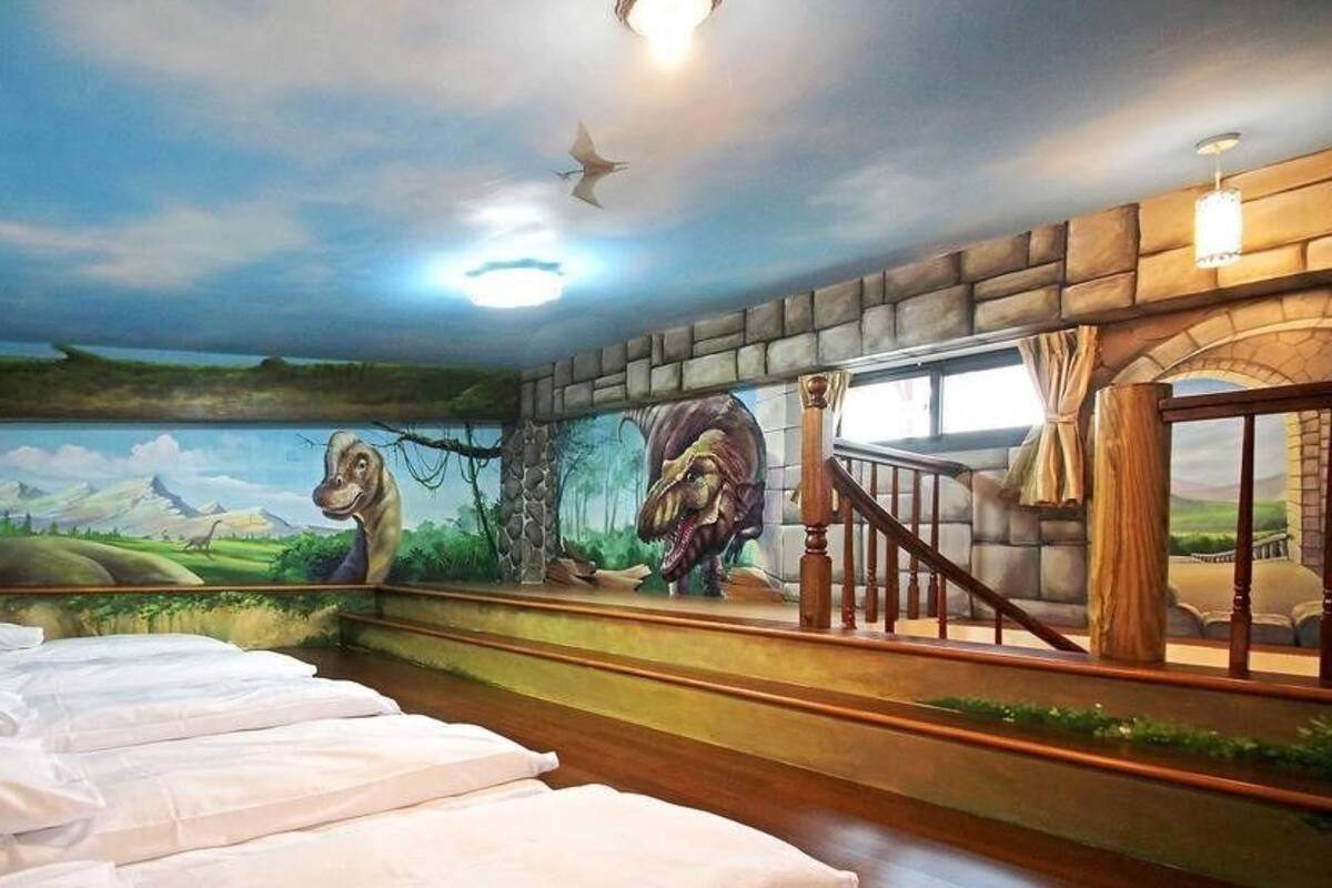 Quarto Familiar (8 pax) | Cortinas/cortinados opacos, Wi-fi grátis, roupa de cama fornecida 